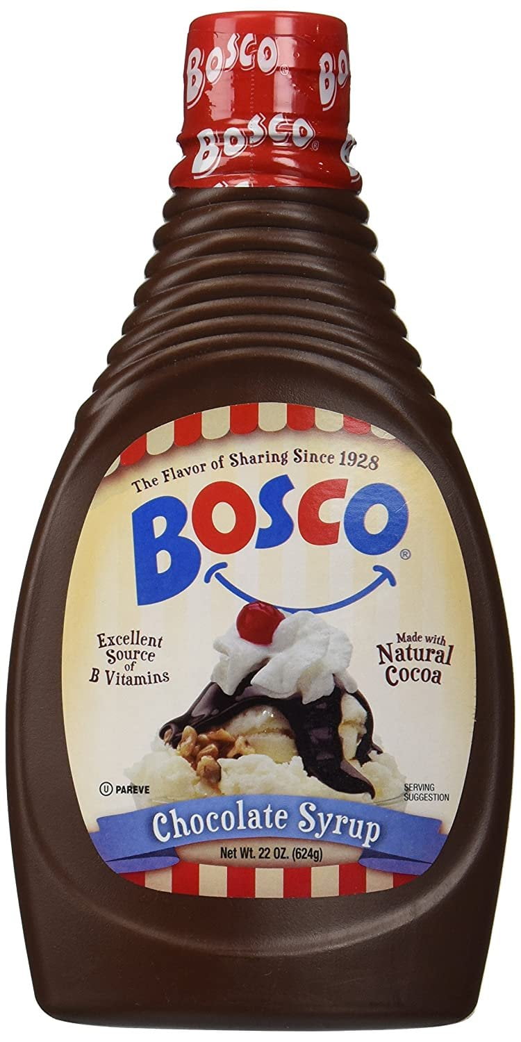 The Original Bosco Chocolate Syrup - 22 oz Squeeze Bottle all nature ...