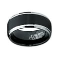 Metal Masters, Mens Tungsten Ring, Two-Tone, Black Brushed Finish, Wedding Band, 9MM - Walmart.com