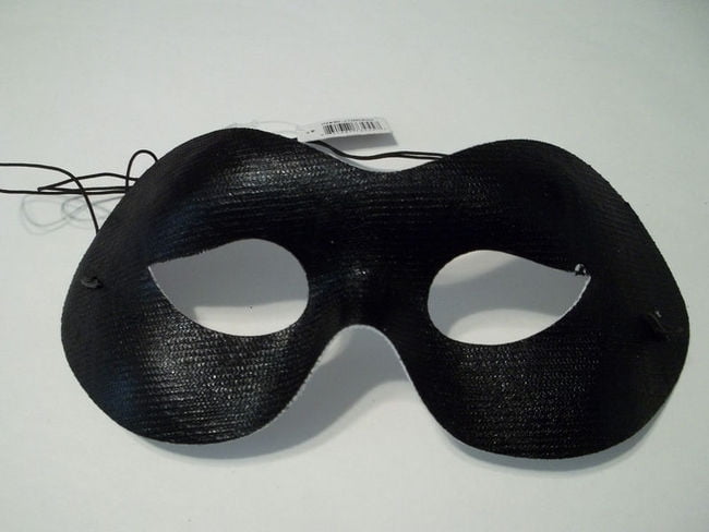 Black lone ranger Mask action hero Masquerade costume - Walmart.com