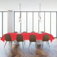 3 Pack Red Plastic Tablecloth Disposable Rectangular Table Cover 54 x ...