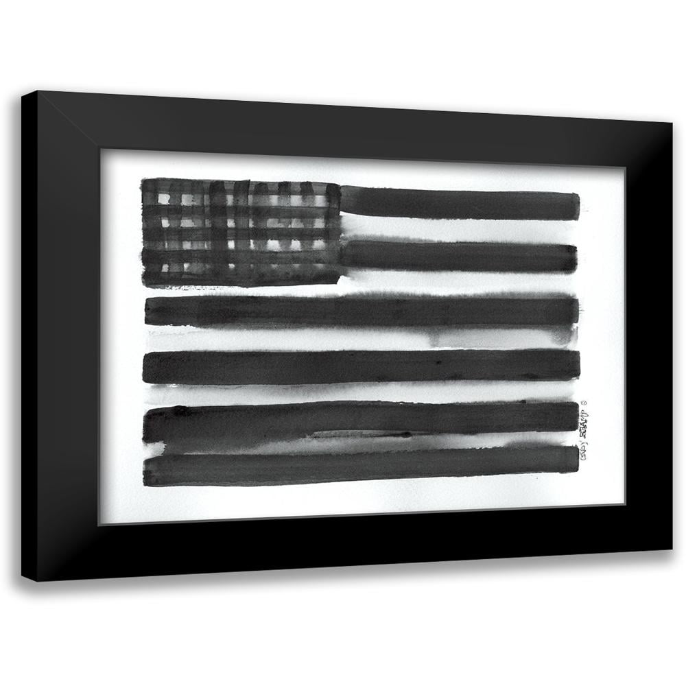 Shamp, Cindy 24x19 Black Modern Framed Museum Art Print Titled - Flag I ...