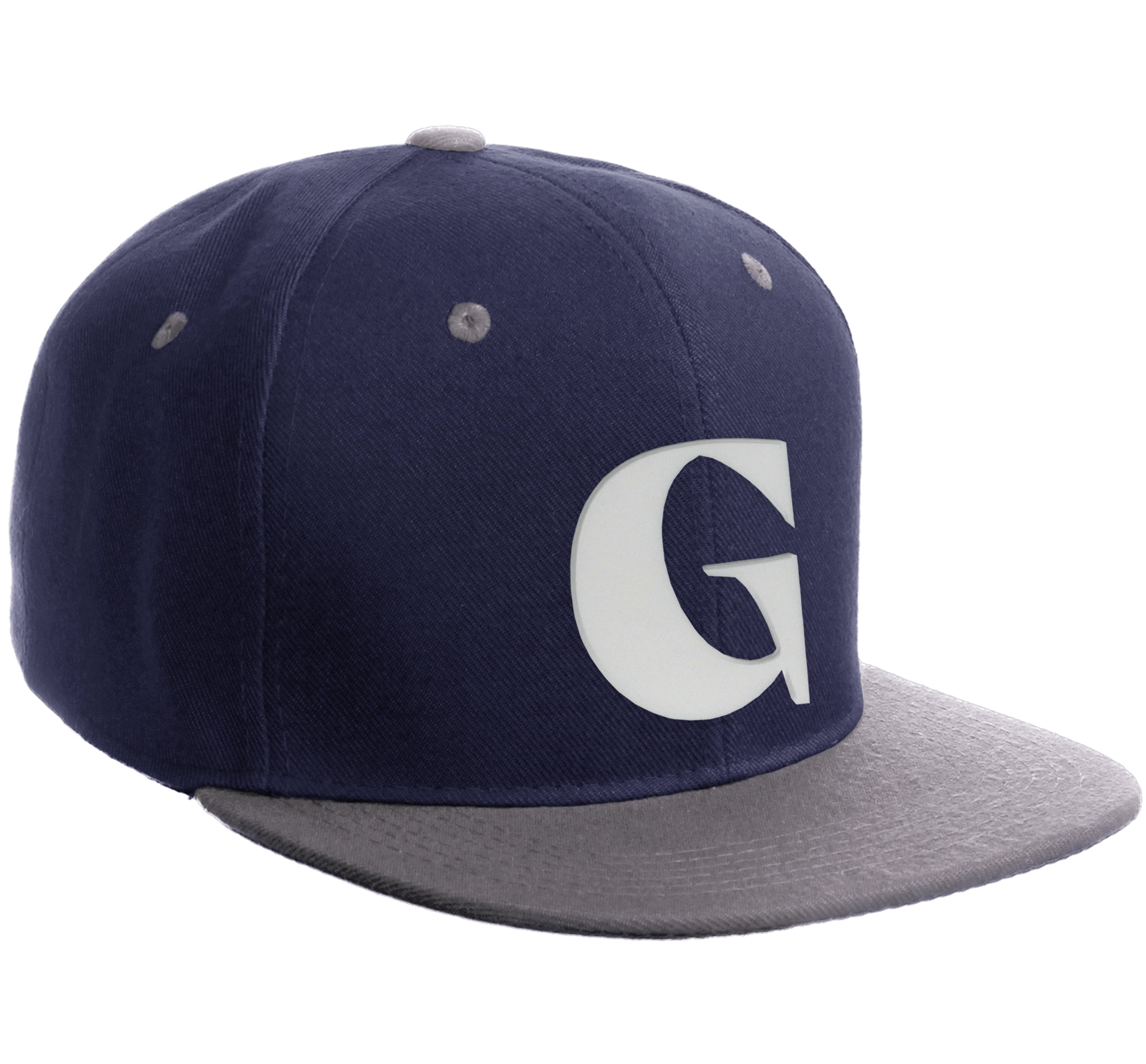 Daxton Classic Snapback Hat 3D Capital Alphabet Letters Flat Bill Visor ...