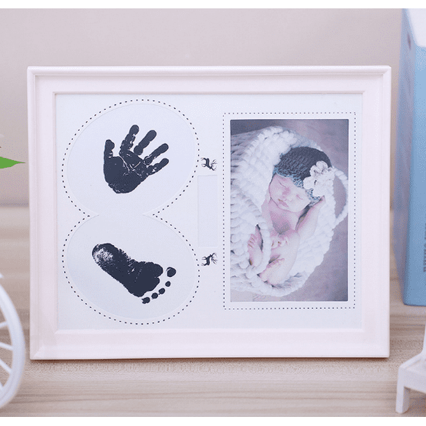 Baby prints Handprint and Footprint Photo Frame Kit with an Included ...