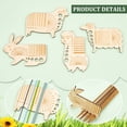 1Set Wooden Yarn Spinner Control Card Mixed Animal Mixed Shapes 27.5 ...
