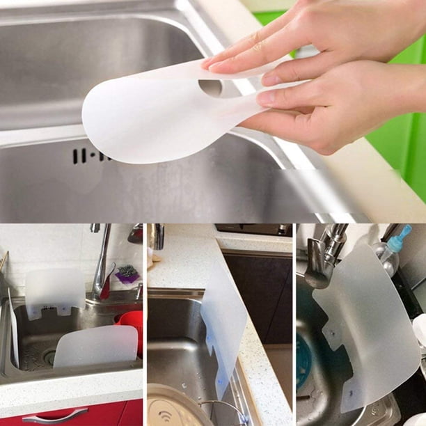 Sink Water Splash Guard Anti-Splash Dish Washing Board Sink Board Sink ...