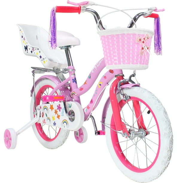 Bicicleta Infantil Rosa R16 Little Monkey Niña Canasta Rueditas ...