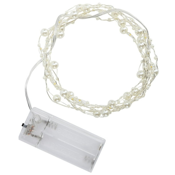 Beads String Lights, Wire Fairy Lights Comfortable String LED Imitation ...