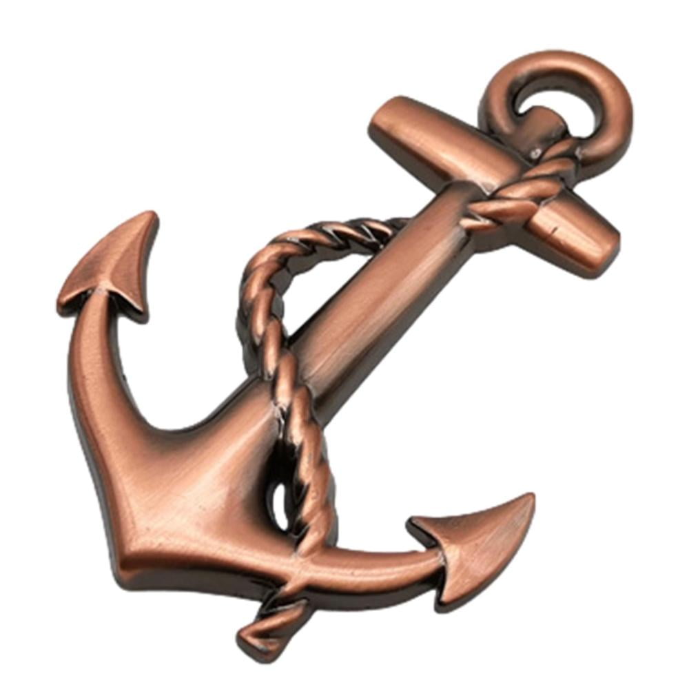 Anchor Car Emblem|Marine Emblem Store Decoration Metal Side Logo Rear ...
