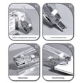 Labor-Saving Handheld Clear Stapler 25 Sheets Capacity Ergonomic Grip ...