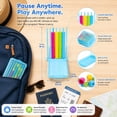 Mini Color Stack Challenge - Portable Brain Teaser Travel Game with 40 ...