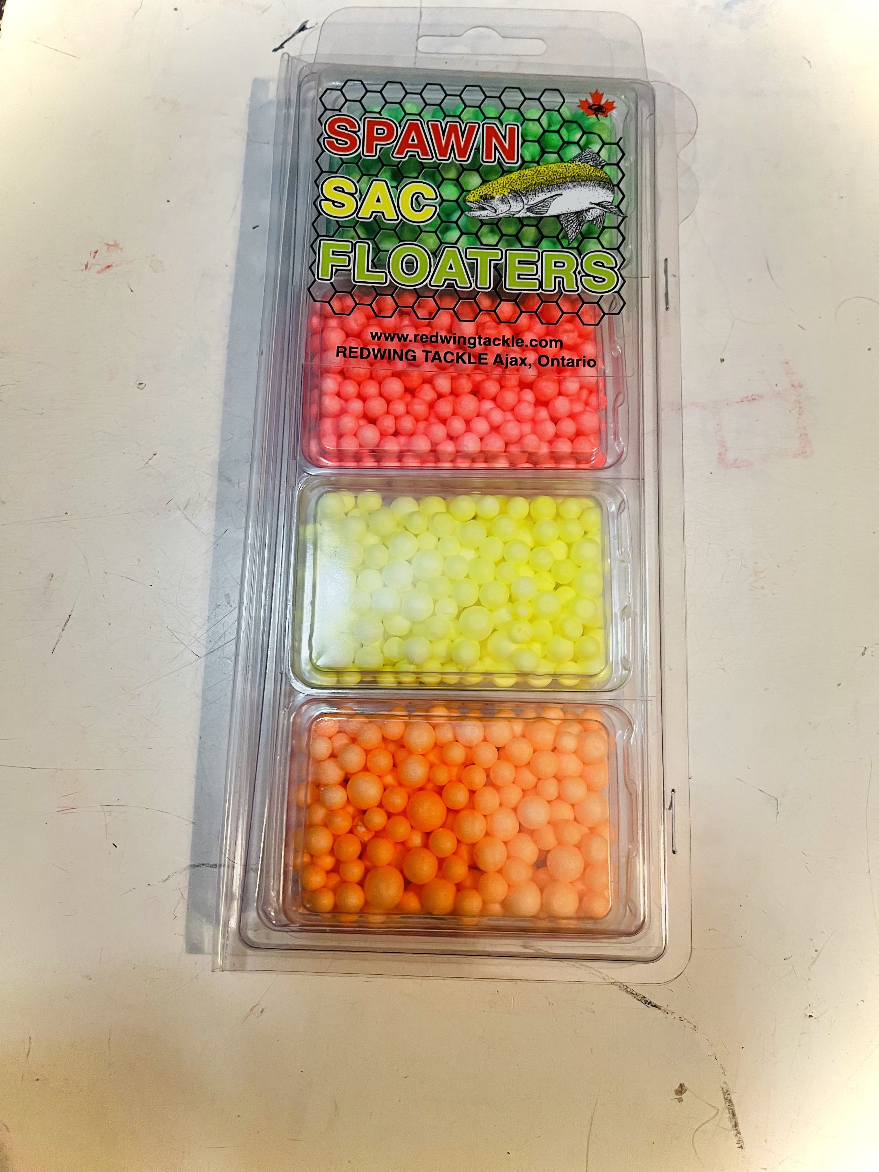 Redwing assorted spawn Fishing sac floaters multi pack (green/red ...