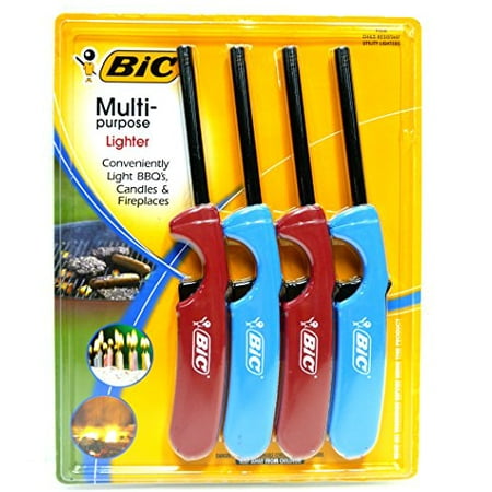 BiC Multi-Purpose Lighter - 4 Lighter Value Pack - Walmart.com