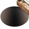 Black Brown Gradient Pattern Round Area Rug 3ft,Living Room Rug Non ...