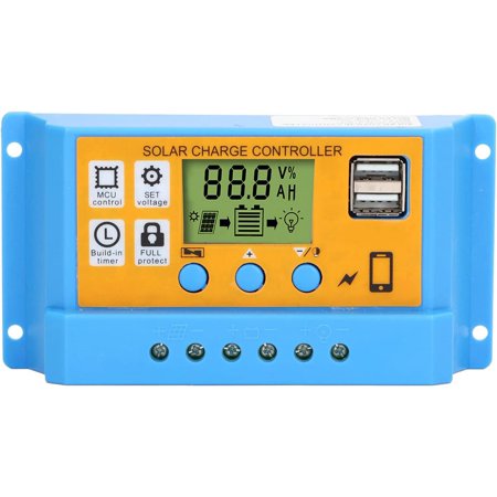 Solar Controller, Digital Display Solar Panel Charge Controller Battery ...