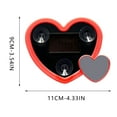 Decorative Crafts Solar-Powered Car Window Double Heart Light Red Heart ...