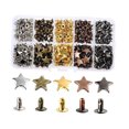 ADDHAT Metal Star Rivets Studs Assorted Colors for Craft Projects ...