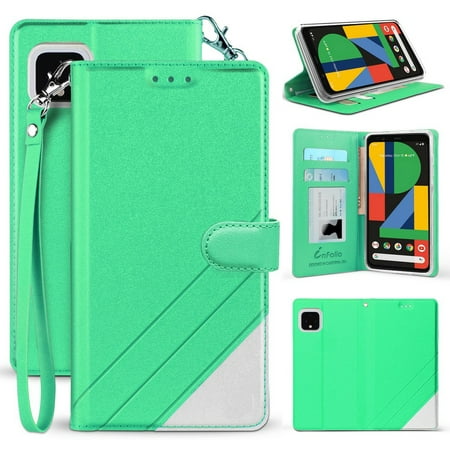 Case for Google Pixel 4, [Mint] Infolio Wallet Credit Card Slot ID ...