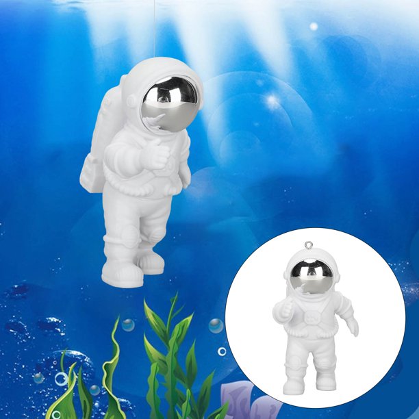 Aquarium Floating Decorations, PVC Fish Astronaut Ornaments Safe ...
