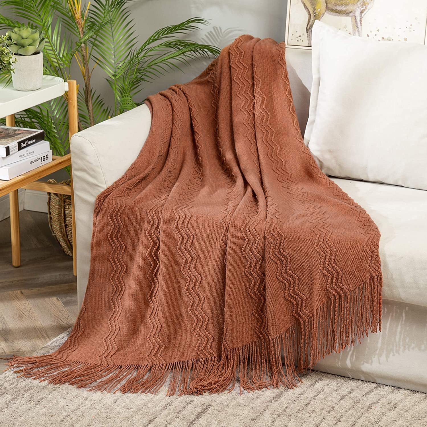 Click here for Chenxiayu Knitted Boho Throw Blanket For Couch Tex... prices