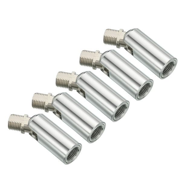 Uxcell 180 Degree Sloped Ceiling Light Adapter M10 Thread Chrome, 5 ...