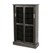 Sliding Door Media Cabinet, White - Walmart.com