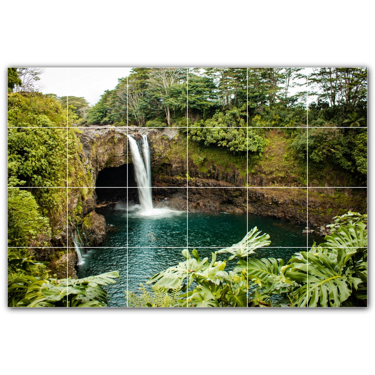 Picture-Tiles.com: Waterfalls Ceramic Tile Wall Mural WAL501100-64L. 48 ...