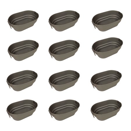 Contico Silver Finish Faux Galvanized Nesting Storage Tub, 9 Quarts (12 ...