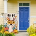 Hello Fall Pumpkin Deer Garden Flag 12x18 Inch Double Sided Autumn ...
