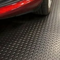Tonchean 16.5ft x 3.3ft Heavy Duty Garage Floor Mat, Diamond Plate Thickened Rubber Non-Slip ...