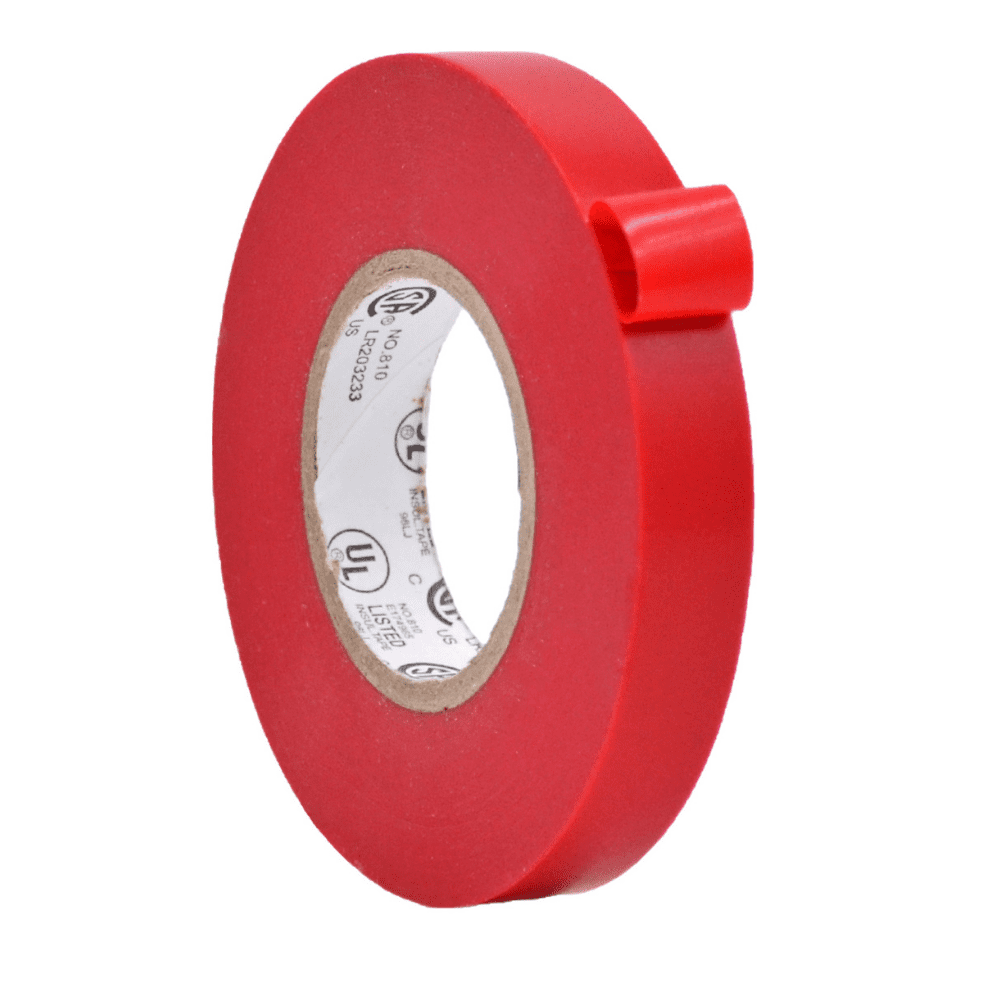 WOD Tape Red Electrical Tape General Purpose 1/2 in. x 66 ft. High Temp ...