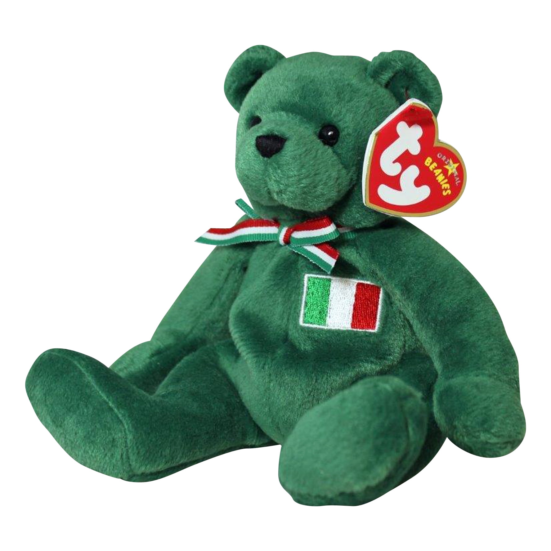 Ty Beanie Baby: Basilico the Bear - European Exclusive | Stuffed Animal ...