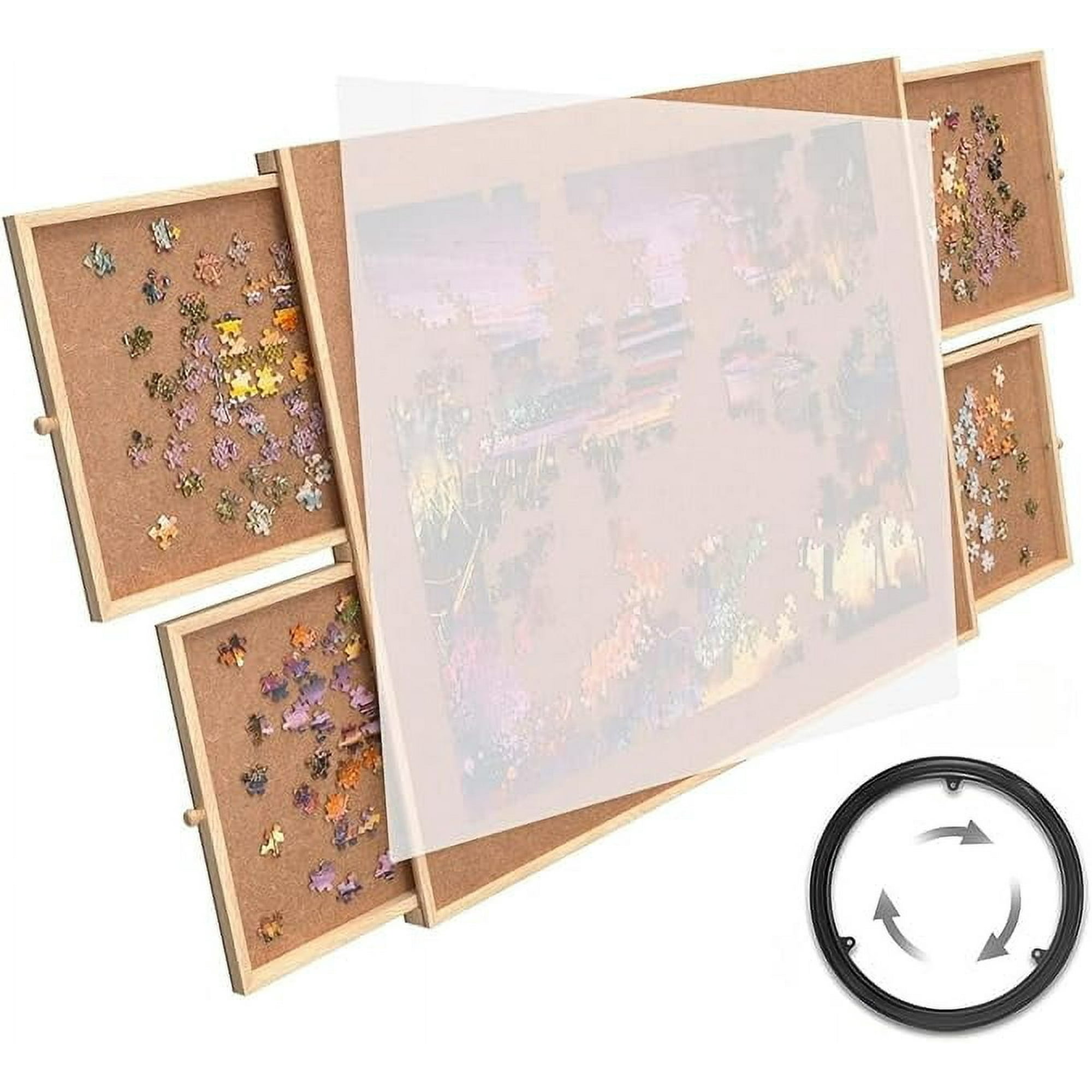 Click here for Tradeopia 1500 Pieces Rotating Puzzle Board With 4... prices