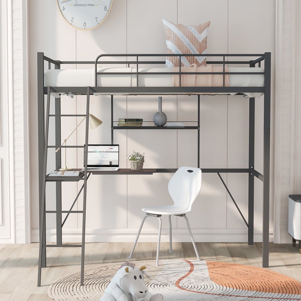 Coaster Bunks Twin Workstation Loft Bed With Desk Rifes Home Furniture