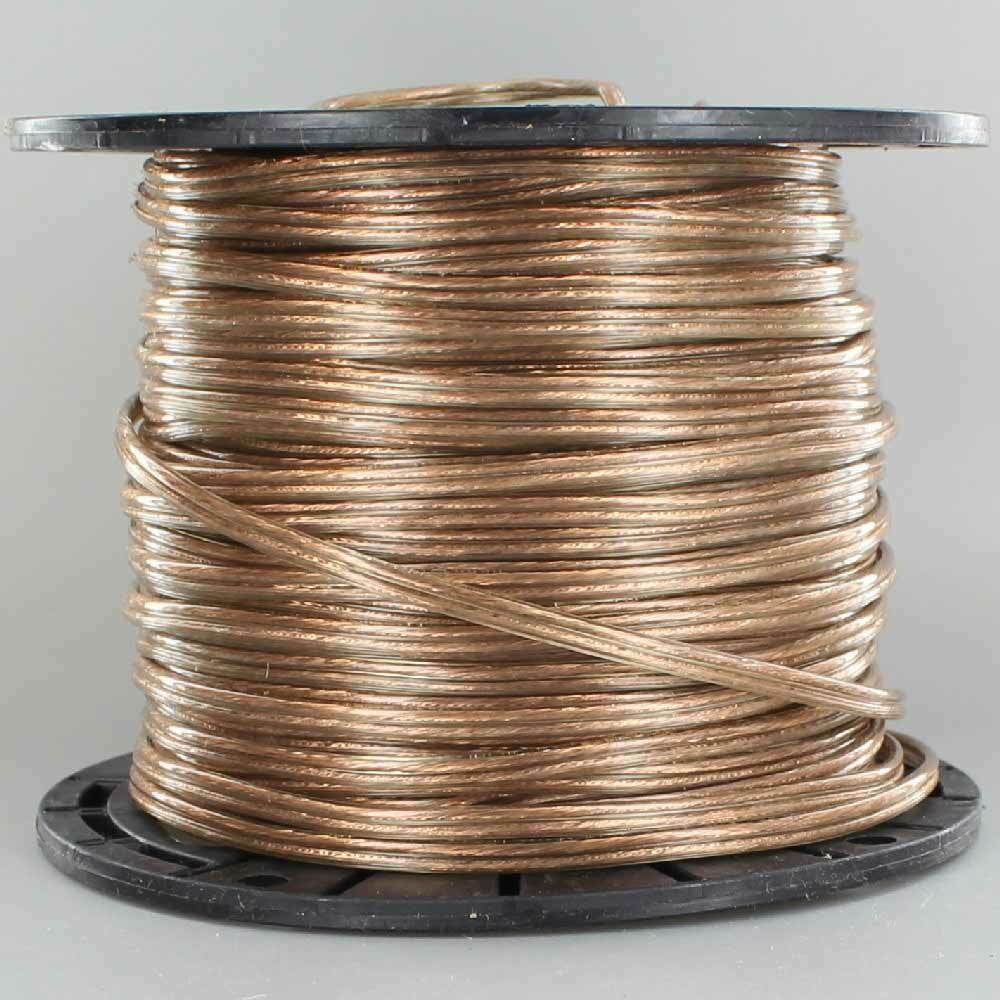 NEW! ABSOLUTE U.S.A Clear Transparent 250' ft 16 Gauge 16AWG Speaker ...