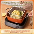 9.5-Inch Stainless Steel Square Electric Deep Fryer and Griddle Set ...