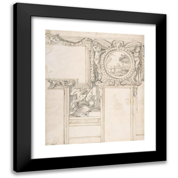 Luigi Garzi 12x14 Black Modern Framed Museum Art Print Titled - Design ...