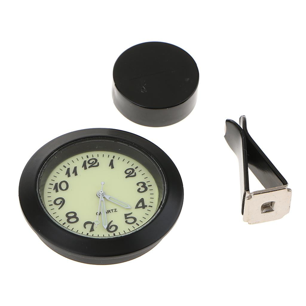 Car Watch Luminous Auto Stick-On Digital Clock Quartz Dashboard Black ...