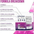 20 Pack, Multi Collagen Peptides Plus Hyaluronic Acid & Vitamin C, Hydrolyzed Protein (Types I ...