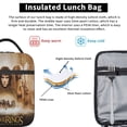 3D Printed Cartoon Lord of Ring2 Insulated Lunch Bag Office Work Picnic ...