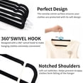 20 pack Non-Slip Velvet Hangers, Curved Anti-Drop Design, Wrinkle-Free ...