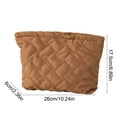 Intricate Knit Pattern Cosmetic Bag | Striped Color-Blocked Makeup ...