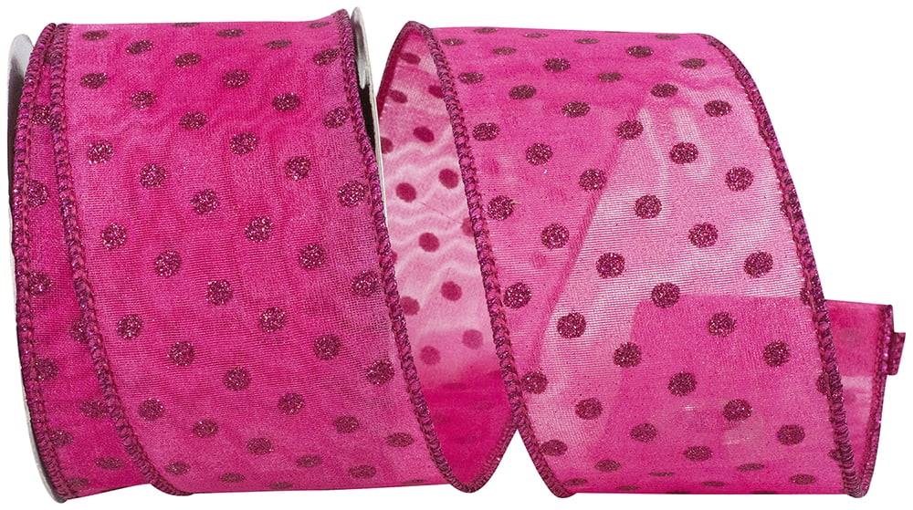 Reliant Ribbon - 94147W-904-40F, Ribbon, Hot Pink, 2-1/2 Inch, 10 Yards ...
