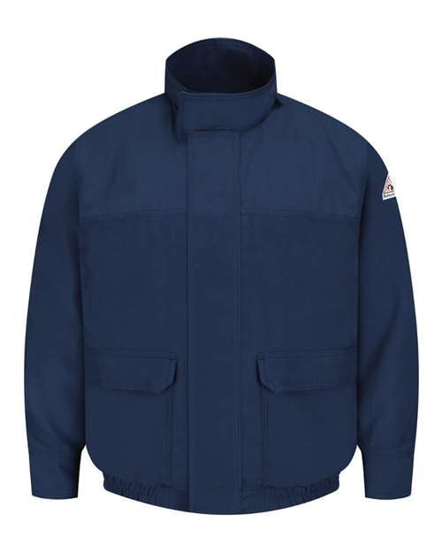 Flame-Resistant Bomber Jacket,Ins,Navy, JNJ8NV RG M - Walmart.com