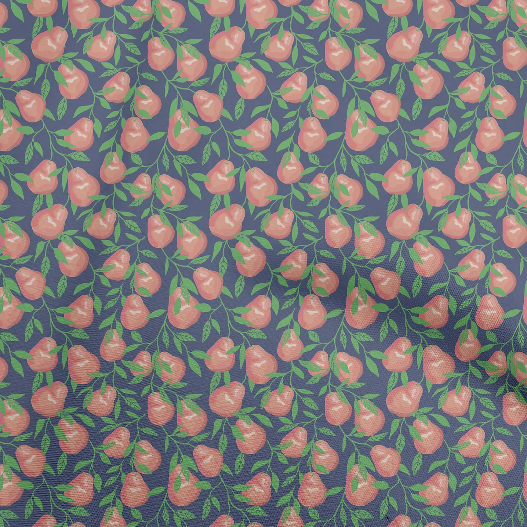 oneOone Silk Tabby Red Fabric Pear Dress Material Fabric Print Fabric ...