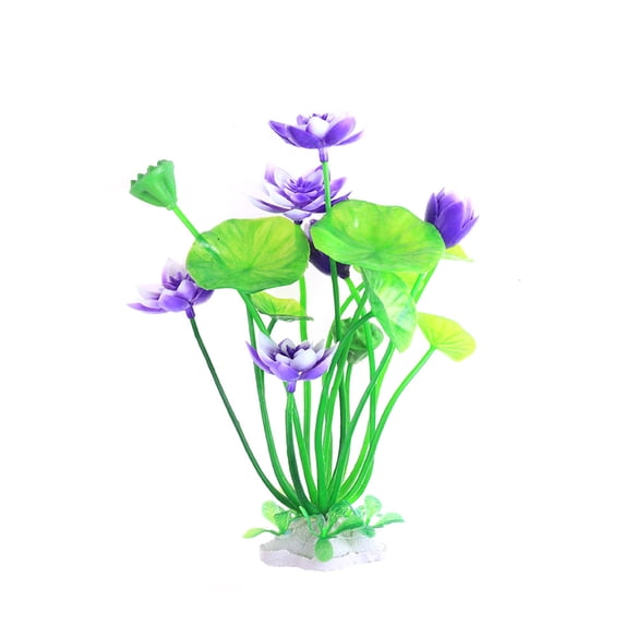 Artificial Plastic Lotus, Aquarium Ornament Lifelike Plastic Plants for ...