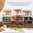 Spices Jar Labels Preprinted - 120 pcs Minimalist Spice Labels Stickers ...