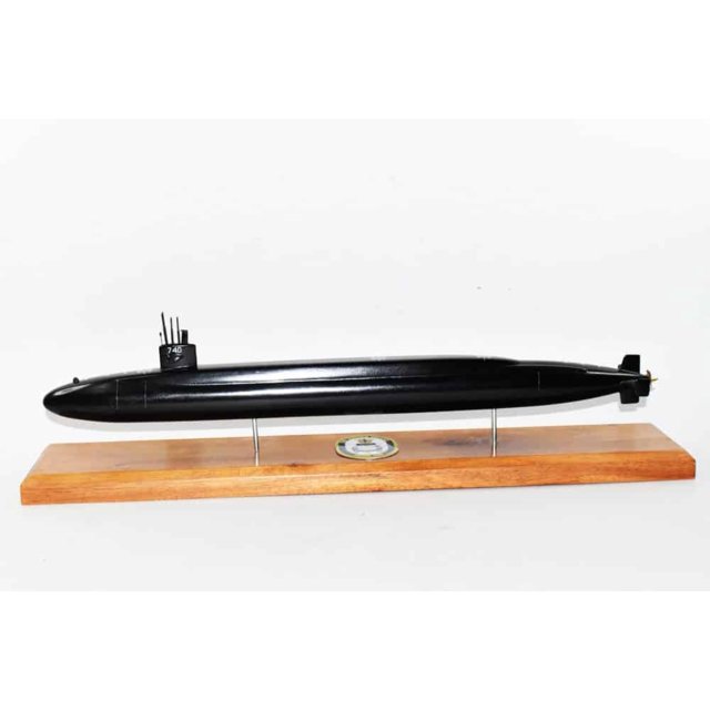 USS Rhode Island SSBN-740 Submarine Model (Black Hull),Navy,Scale Model ...