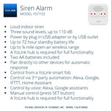 Smart Siren Alarm, LOUD 110 dB, Wireless, Works with Alexa, Google ...