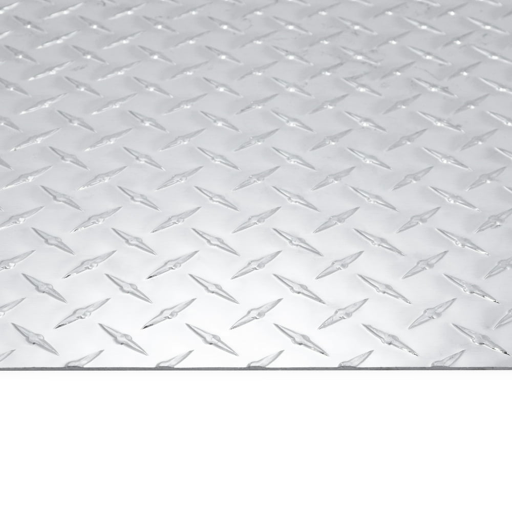 Deco Gables Designs Polished Aluminum Tread Diamond Plate Solid Metal ...