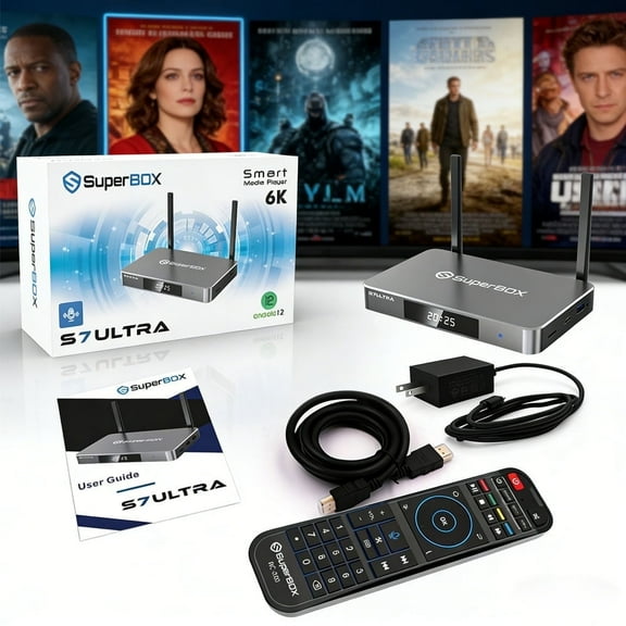 2025 SuperBox S6 Max Android TV Box Super Box S6Max 6k Ultra HD with ...